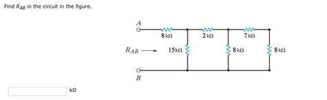 Solved Find RAB in the circuit in the figure 어 RAB Chegg