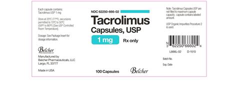 Tacrolimus Fda Prescribing Information Side Effects And Uses