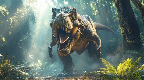 Free Fierce T Rex Roaring Photo Tyrannosaurus Dinosaur Roaring