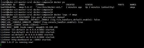 Emqx 5 0 17 版本docker Compose正常启动容器，但是显示unhealthy状态 Emqx Emq 问答社区