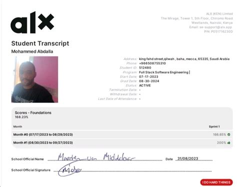 Alxafrica Softwareengineering Learningjourney Internship Achievementunlocked