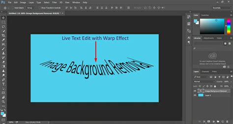 How To Warp And Distort Text In Photoshop Easy Steps
