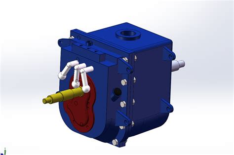 三轴5挡变速器（机械式手动五档变速器sw三维模型） Solidworks 2016 模型图纸下载 懒石网
