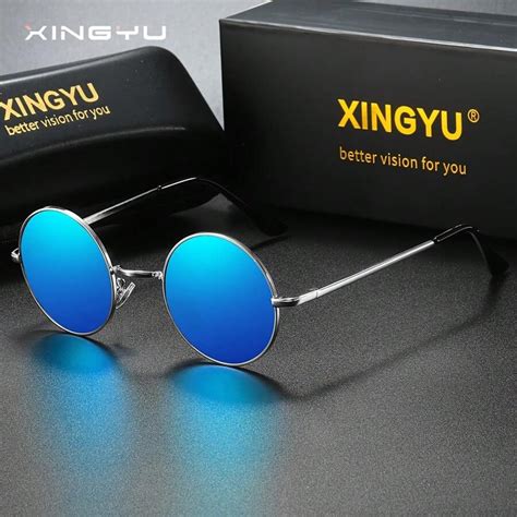 Xingyu Mens Polarized Round Classic Aviator Sunglasses For Outdoor