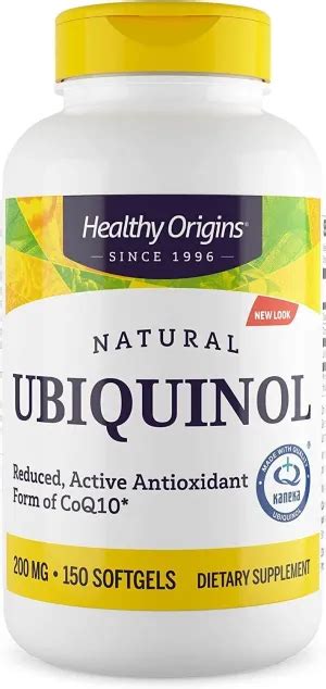 Убихинол Kaneka Qh Ubiquinol Healthy Origins 200 мг 150 мягких