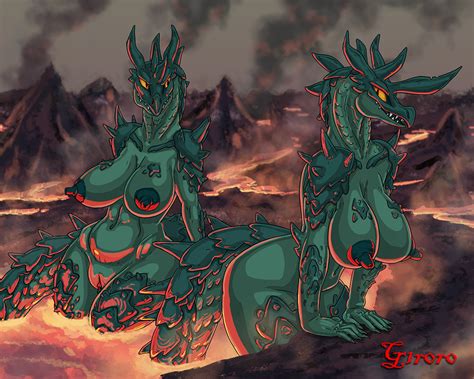 Rule 34 2018 Anthro Breasts Claws Dragon Female G1r0r0 Horn Nipples