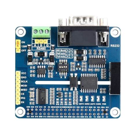 Waveshare Isolated Rs485 Rs232 Expansion Hat For Raspberry Pi 4b3b3b