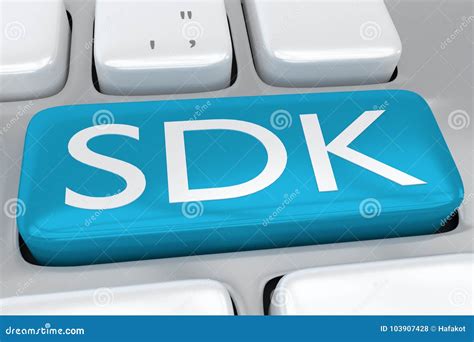 SDK Software Development Kit Concept Stock Illustration Illustration Of Keyboard Interface