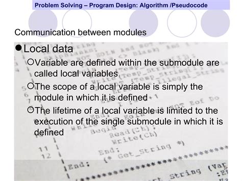 Program Design And Problem Solving Techniques Ppt