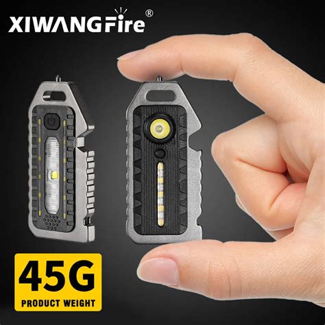 Led 레드 블루 어깨 경찰 빛 Usb C 충전식 깜박이 안전 참신 조명 미니 키 체인 손전등 자전거 경고등