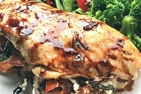 Bacon Goat Cheese And Basil Stuffed Chicken Breasts Wellnesssleuth