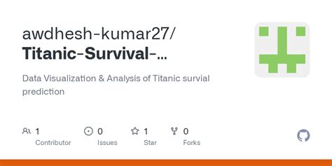 GitHub Awdhesh Kumar Titanic Survival Prediction Data Visualization Analysis Of Titanic