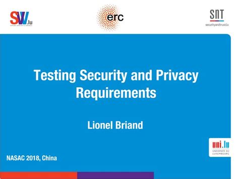 Testing Security And Privacy Requirements Pdf
