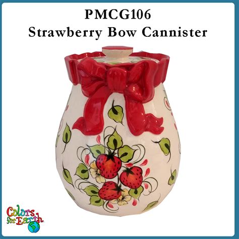 Strawberry Bow Canister