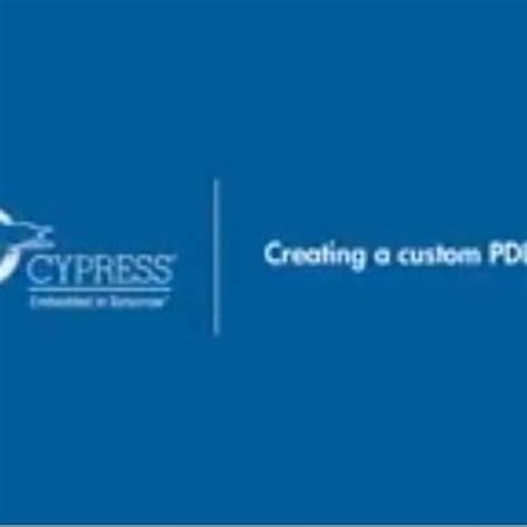 stream how to create a custom pdl project with cypress fm4 fm3 or fm0