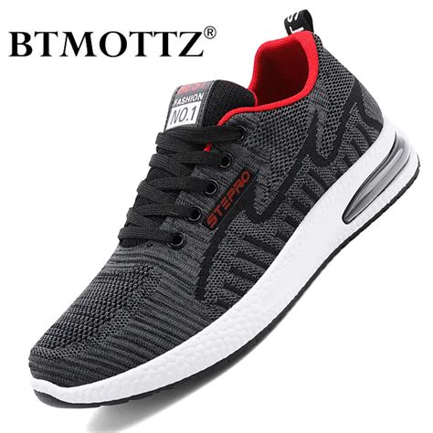 패션 남자 신발 캐주얼 통기성 메쉬 레이스 남자 훈련 경량 운동화 남자 야외 운동화 Zapatillas Hombre Aliexpress