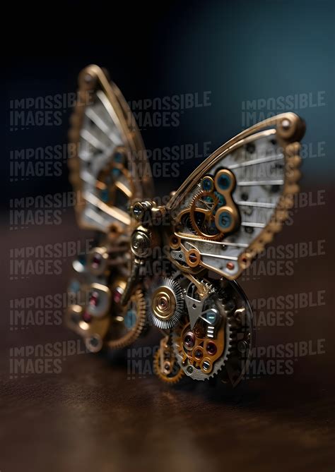 A Tiny Clockwork Butterfly Impossible Images Unique Stock Images