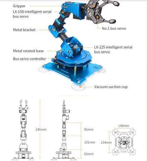 Xarm 1s Hiwonder Bus Servo Desktop Robot Arm For Programming