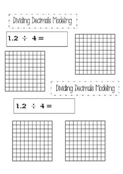 Modeling Dividing Decimals By 5th With Friday Teachers Pay Teachers
