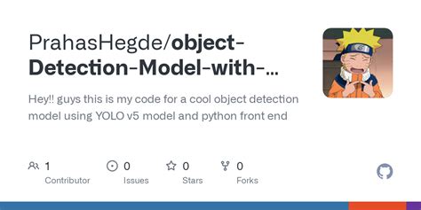 Github Prahashegdeobject Detection Model With Frontend Hey Guys
