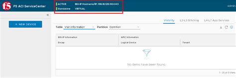 F ACI ServiceCenter Configuration