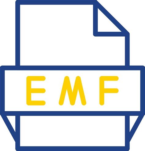 Emf File Format Icon 15990945 Vector Art At Vecteezy