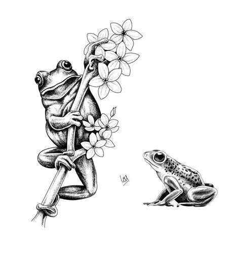 Tree Frog Tattoo Sleeve Design