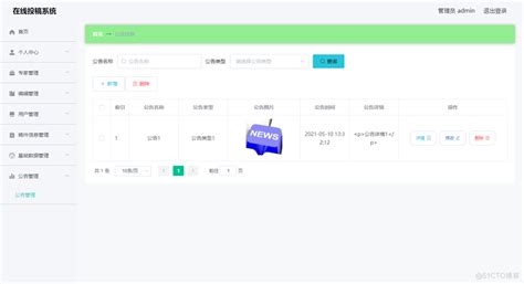 基于ssm的在线投稿系统的设计与实现mb46feoae2d97dc的技术博客51cto博客