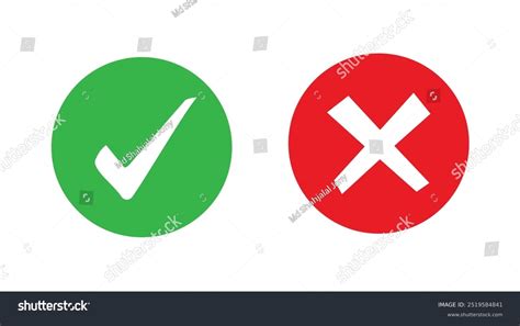 Check Mark Cross Symbol Stock Vector Royalty Free 2519584841