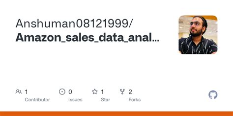 GitHub Anshuman Amazon Sales Data Analysis