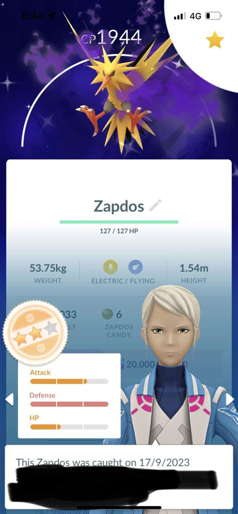 Wohooooo Shiny Shadow Zapdos R Pokemongo