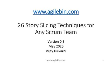 26 Story Slicing Techniques For Any Scrum Team Pdf