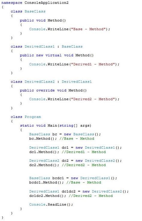 Differences Among Method Overriding Method Hiding New Keyword And