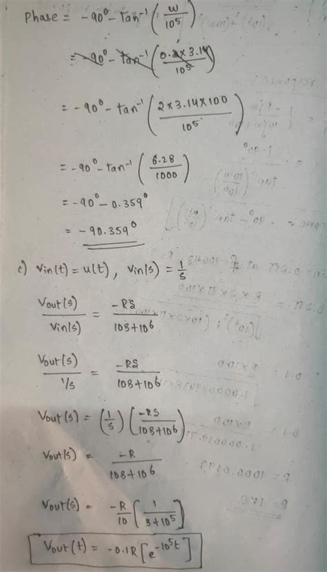 Solved R M C Vin Owa 100 O Vout Figure 6 An Active Rc