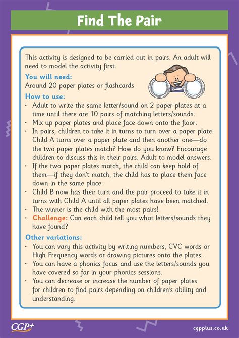 Find The Pair Reception CGP Plus