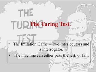 Turing Test From A I To Beyond PPT