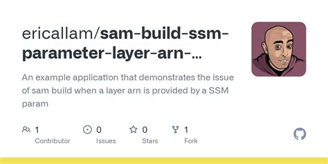 Github Ericallamsam Build Ssm Parameter Layer Arn Issue An Example Application That