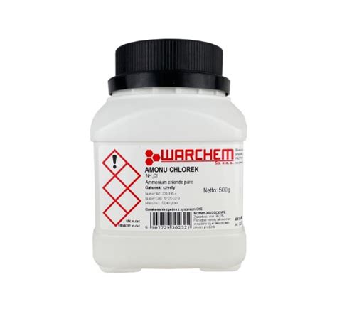 Amonu Chlorek Warchem 500 G Czystość 99 5907729302321 • Cena Opinie • Odczynniki Chemiczne