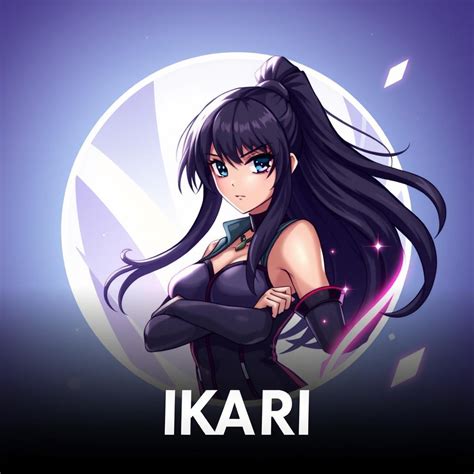 Captivating Anime Discord Icon Grown Woman With Flowing Black Hair