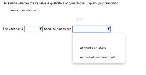 Solved Determine Whether The Variable Is Qualitative Or Chegg