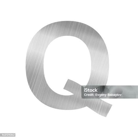 실버 금속 질감 흰색 바탕에 영어 알파벳 문자 Q 벡터 0명에 대한 스톡 벡터 아트 및 기타 이미지 0명 강철 금속 Istock