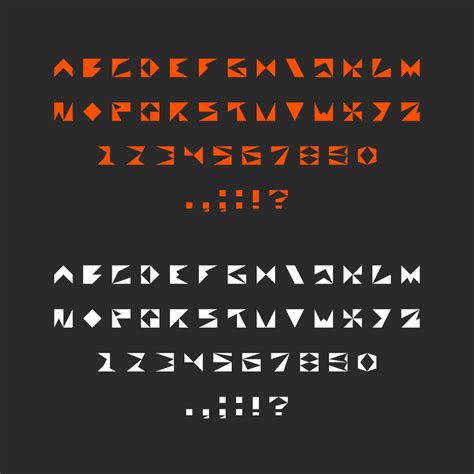 Polytriad Triangular Display Typeface Font Behance