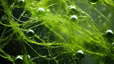 Pond Filamentous Algae Stock Illustration Illustration Of