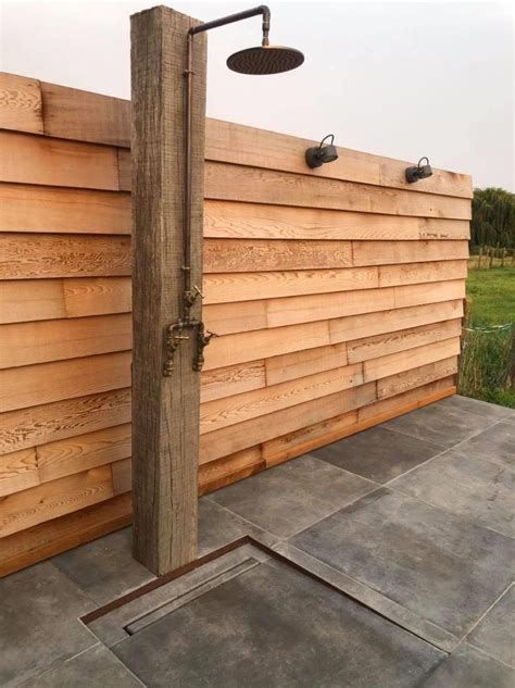 Koperen Buitendouche Buitendouche Tuindouche Achtertuinideeën