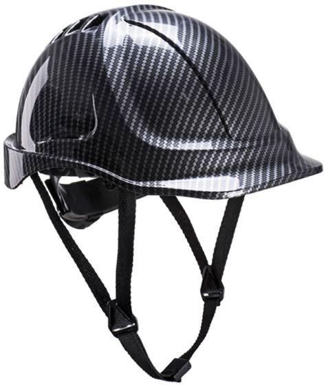 Endurance Carbon Fibre Look Safety Helmet Grey Pc55