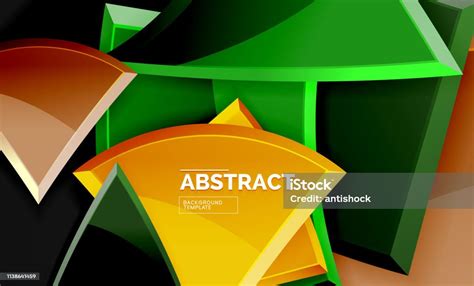 광택 모자이크 스타일 기하학적 모양사각형 및 블랙에 삼각형 0명에 대한 스톡 벡터 아트 및 기타 이미지 0명 금속 노랑 Istock