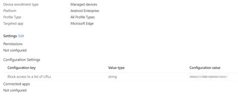 Ios Managed Device App Configuration Policy For Ms Edge R Intune