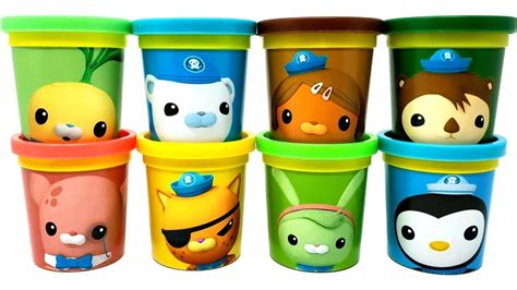 8 Play Doh The Octonauts Toys Barnacles Kwazii Peso Shellington Dashi