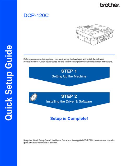Brother Dcp 120c Printer Setup Manual Pdf Microsoft Windows Installation Computer Programs