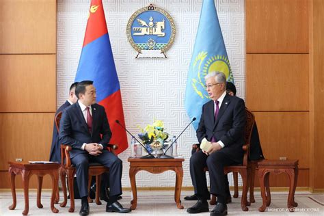 УИХ ын дарга Д Амарбаясгалан БНКУ ын Ерөнхийлөгч К Токаевт бараалхав